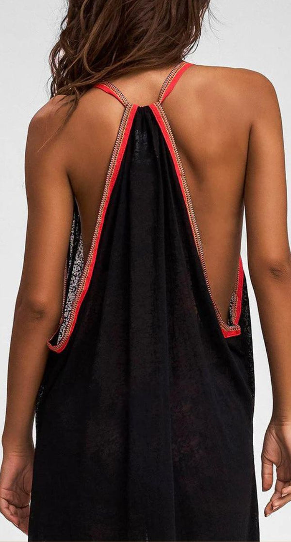 Pitusa Long Coral Sundress - From Peru - Carla Swimwear